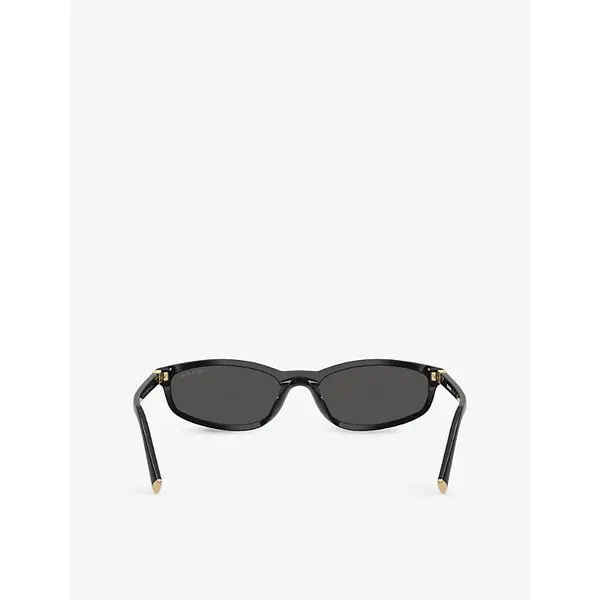 Miu Miu Mu A06s Oval Sunglasses - Black
