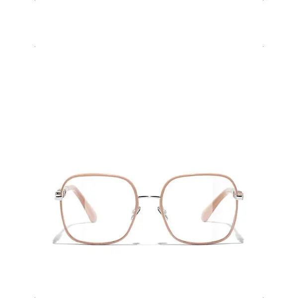 Chanel Ch2215 Square-frame Optical Glasses - Pink