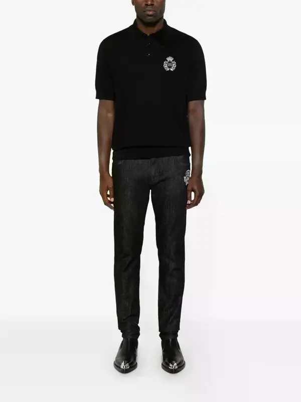 Dolce & Gabbana Logo-patch Skinny Jeans