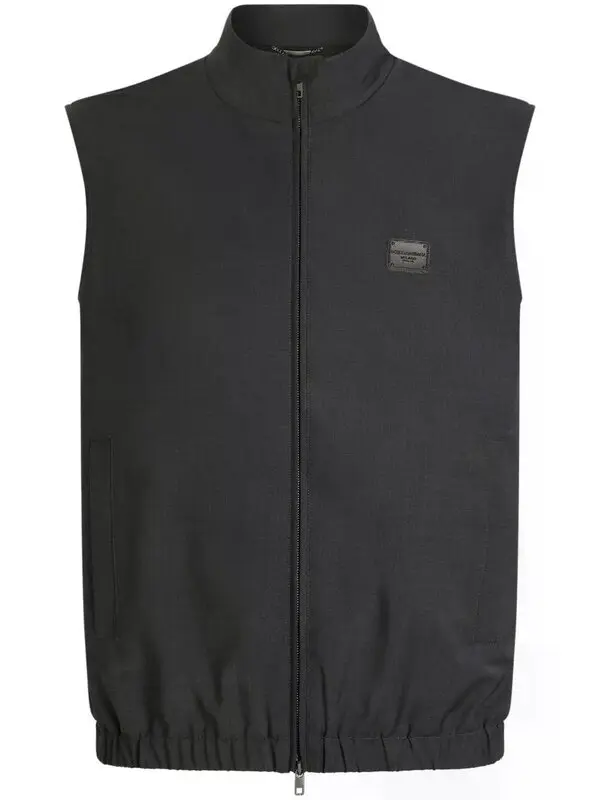 Dolce & Gabbana Logo-plaque Vest - Grey