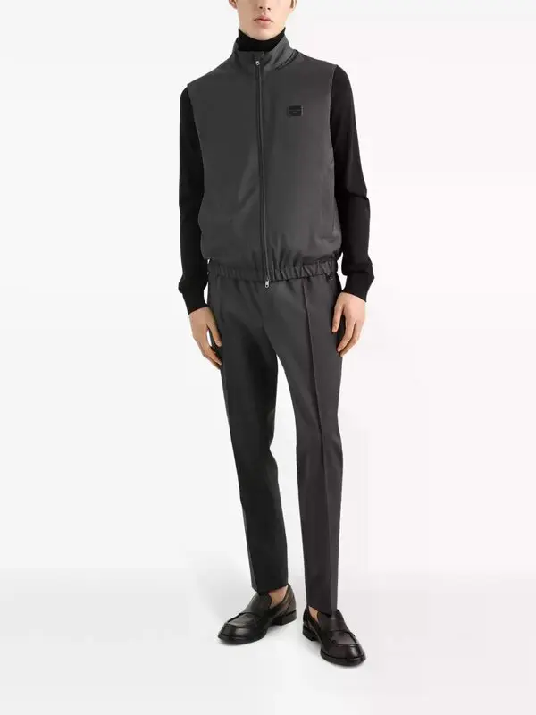 Dolce & Gabbana Logo-plaque Vest - Grey