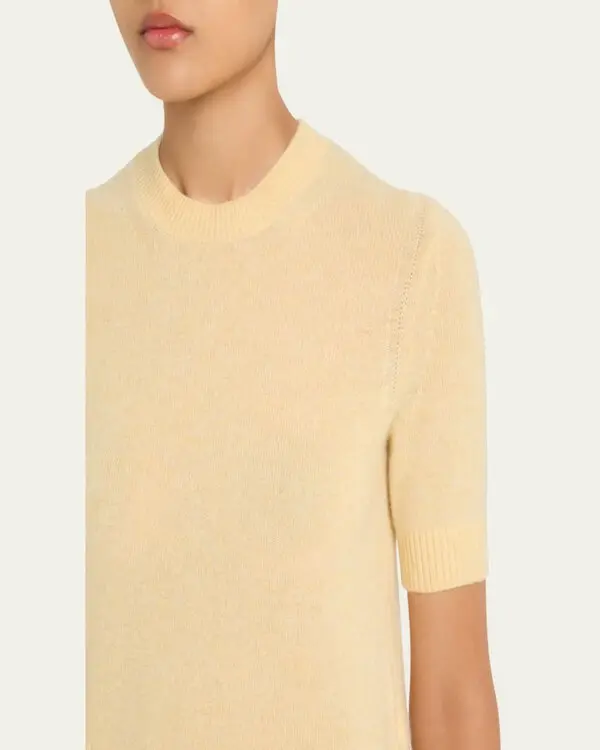 Guest In Residence Cashmere Sweater Tee - Butter