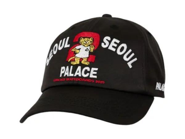PALACE Seoul 2 Seoul 6panel Cap - Black