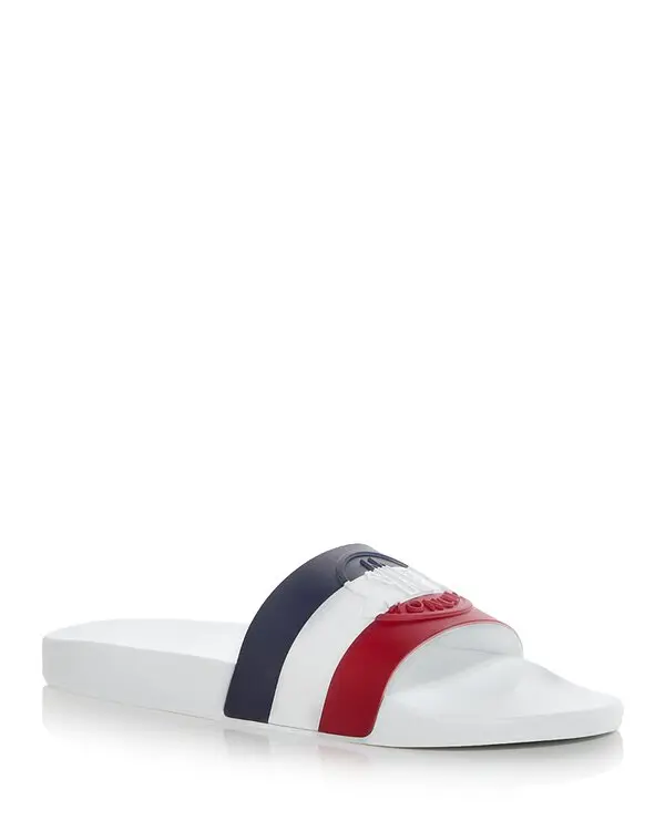 Moncler Basile Slide Sandals - White
