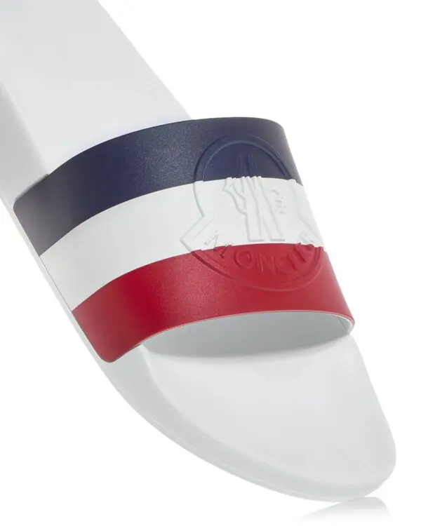 Moncler Basile Slide Sandals - White