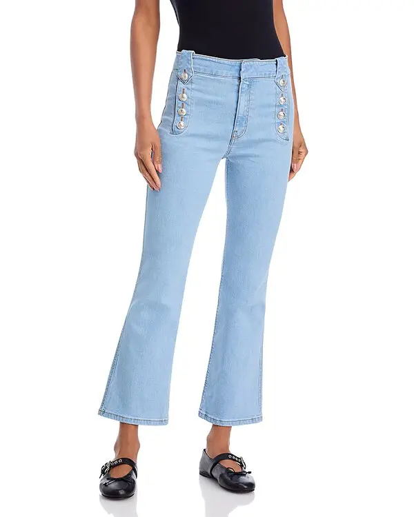 Derek Lam 10 Crosby Robertson Cropped Sailor Jeans