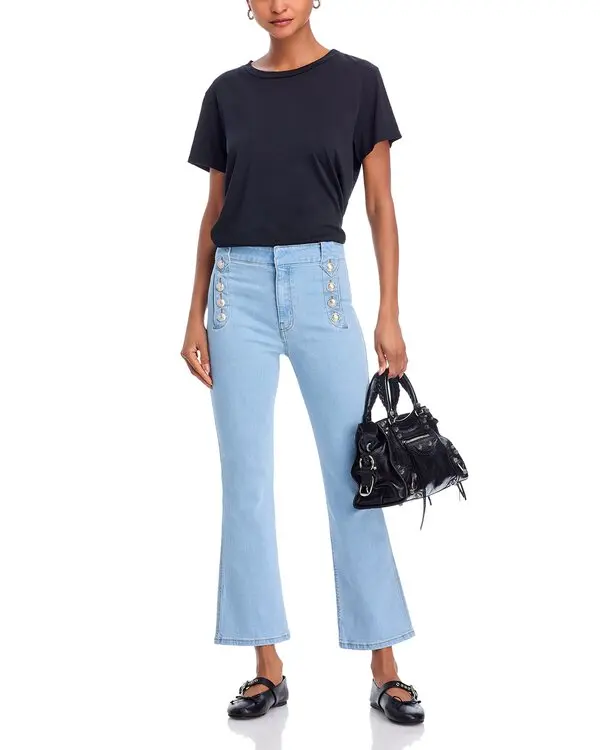 Derek Lam 10 Crosby Robertson Cropped Sailor Jeans