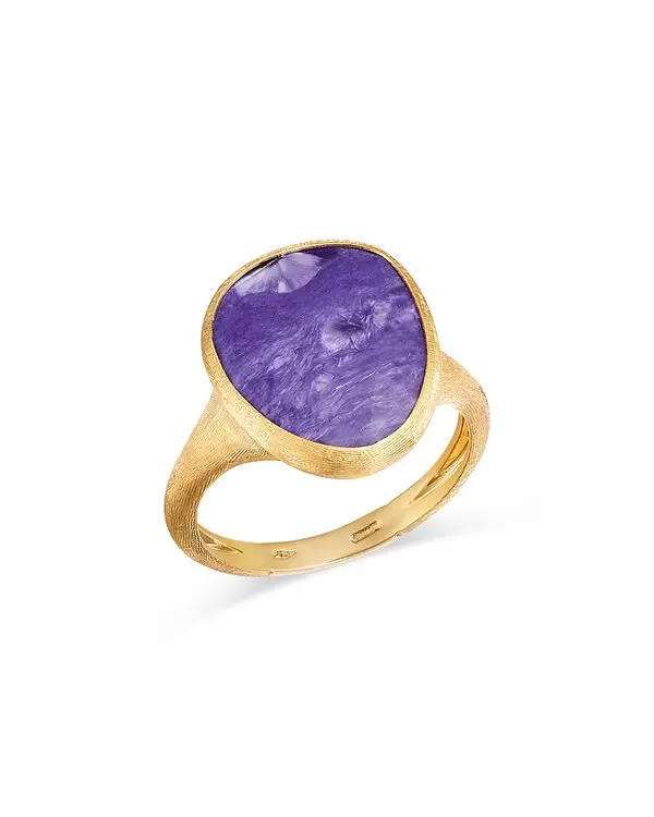 Marco Bicego 18k Yellow Gold Lunaria Charoite Ring - Charoite/gold