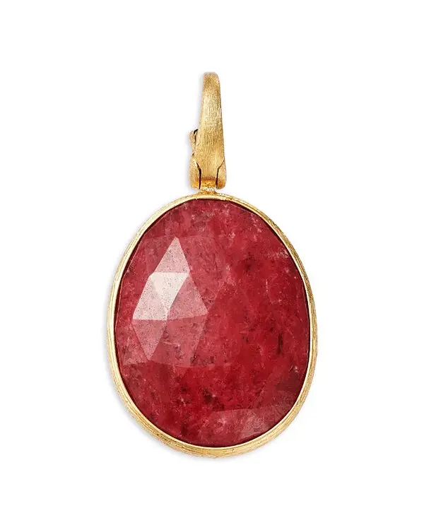 Marco Bicego Lunaria Color Thulite Pendant - Red/gold