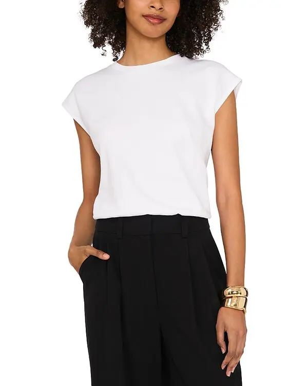 Vince Camuto Cropped Top - Ultra White