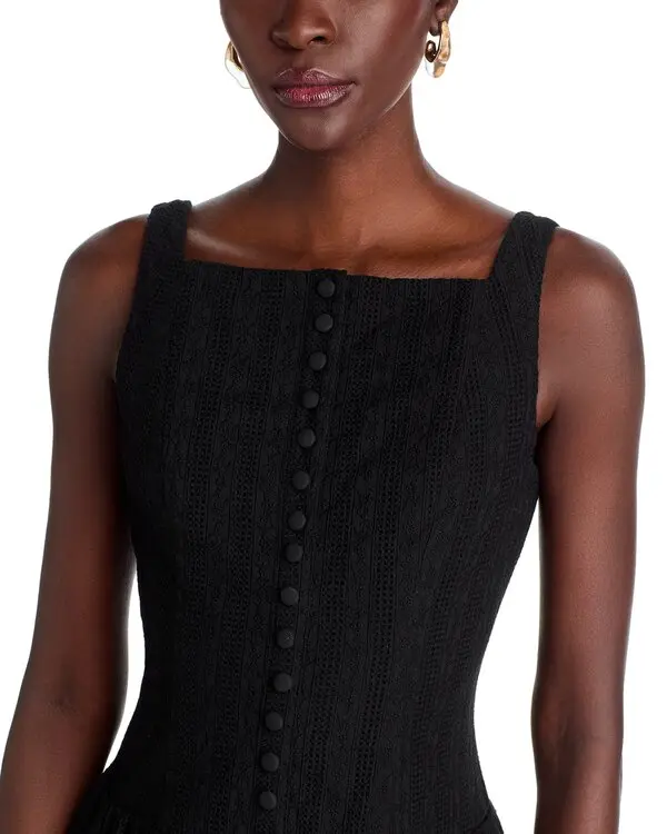 WAYF Eve Eyelet Midi Dress