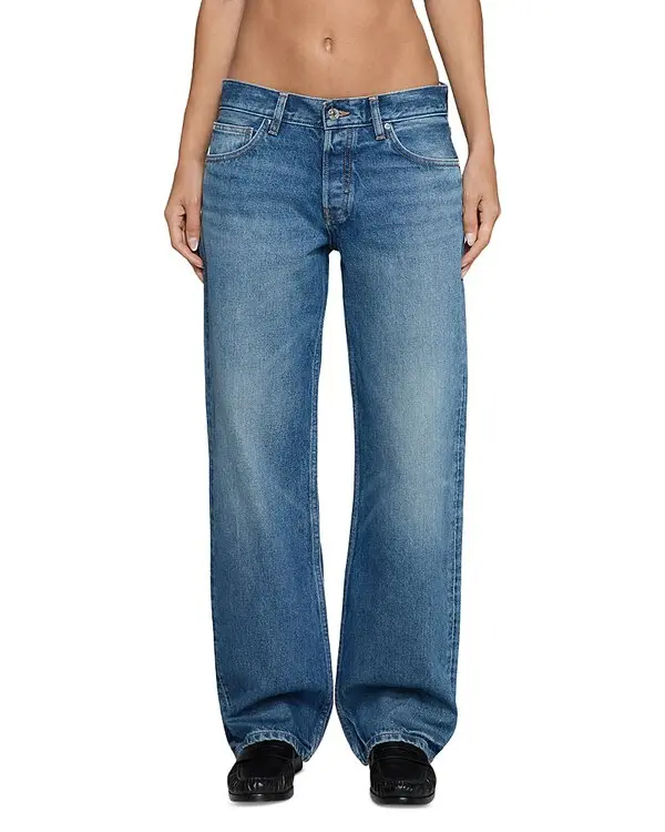 EB DENIM Low Rise Baggy Straight Jeans