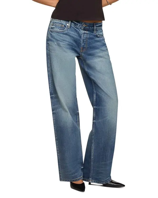 EB DENIM Low Rise Baggy Straight Jeans - Tommy