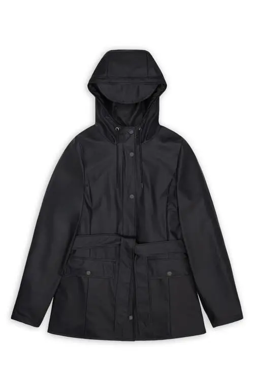 Rains Curve Waterproof Rain Jacket - Black