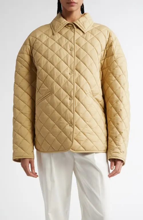 TOTEME Oversized Quilted Jacket - Desert