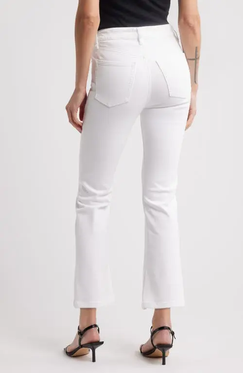 FRAME The Reboot High Waist Ankle Bootcut Jeans - White