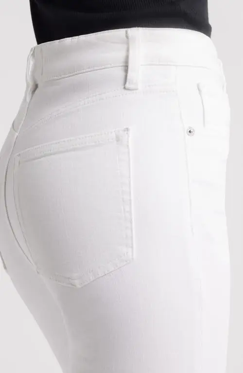 FRAME The Reboot High Waist Ankle Bootcut Jeans - White