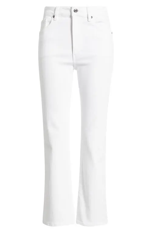 FRAME The Reboot High Waist Ankle Bootcut Jeans - White