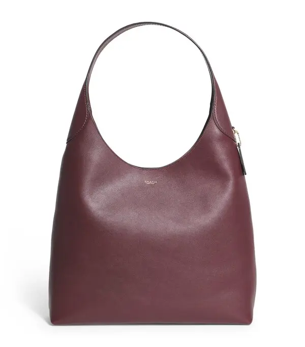 COACH Leather Brooklyn Shoulder Bag - Burgundy