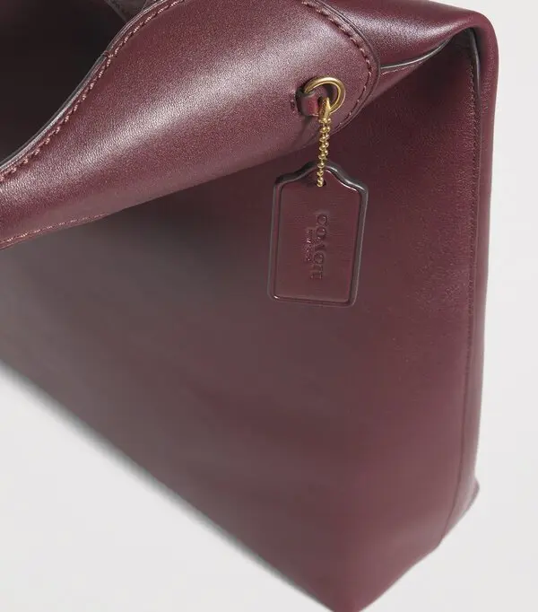 COACH Leather Brooklyn Shoulder Bag - Burgundy