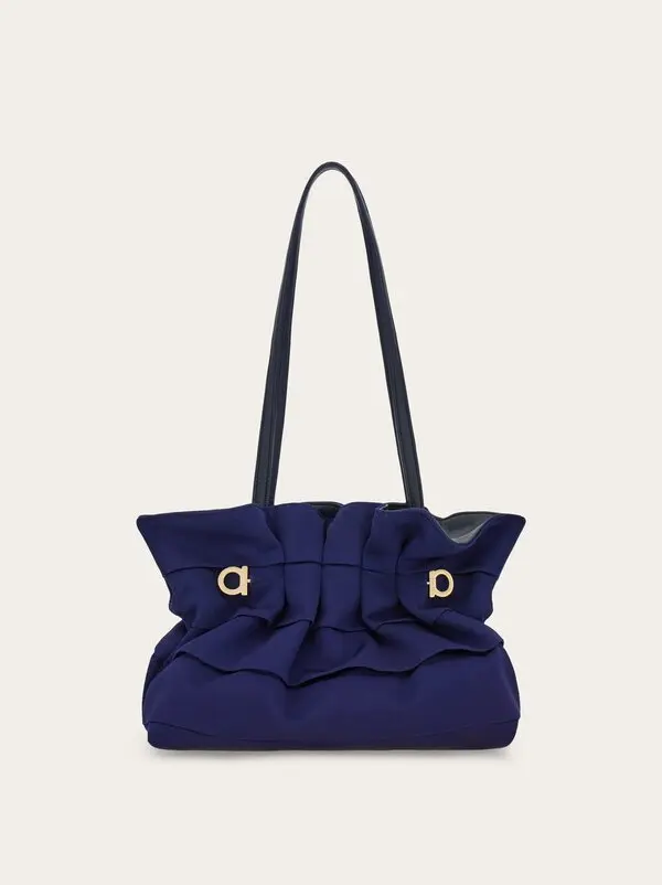 FERRAGAMO Soft Shoulder Bag - Blue
