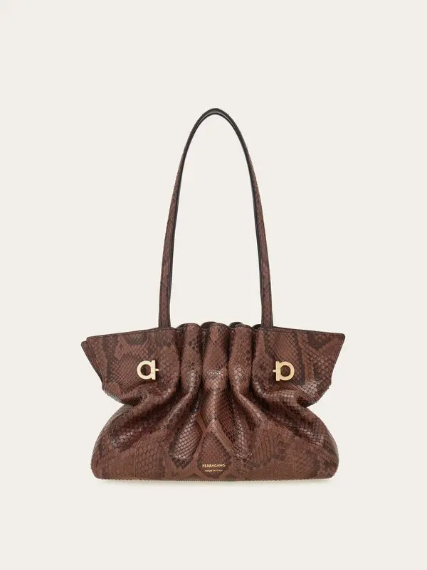 FERRAGAMO Soft Shoulder Bag - Brown
