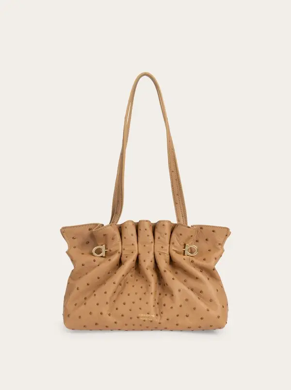 FERRAGAMO Soft Shoulder Bag - Brown