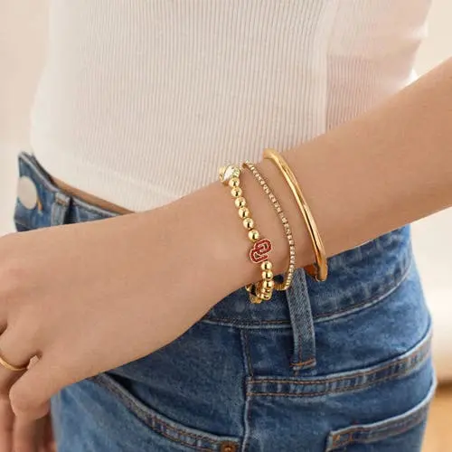 Baublebar Oklahoma Sooners Mixed Icon Pisa Bracelet