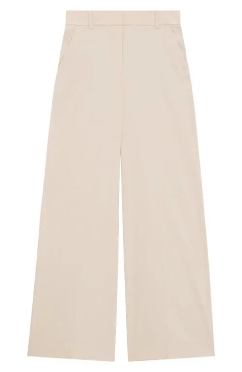 Theory Linen Blend Wide Leg Pants