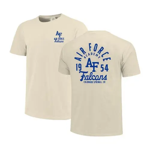 IMAGE ONE Air Force Falcons Comfort Colors Mascot Overlay T-shirt - Cream
