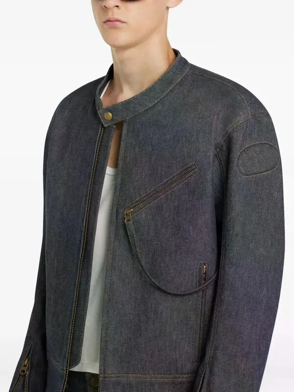 COURREGES Denim Bomber Jacket
