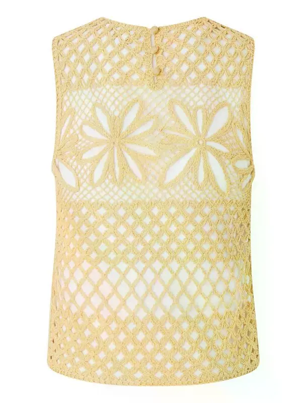 Pinko Crochet Vest - Neutrals