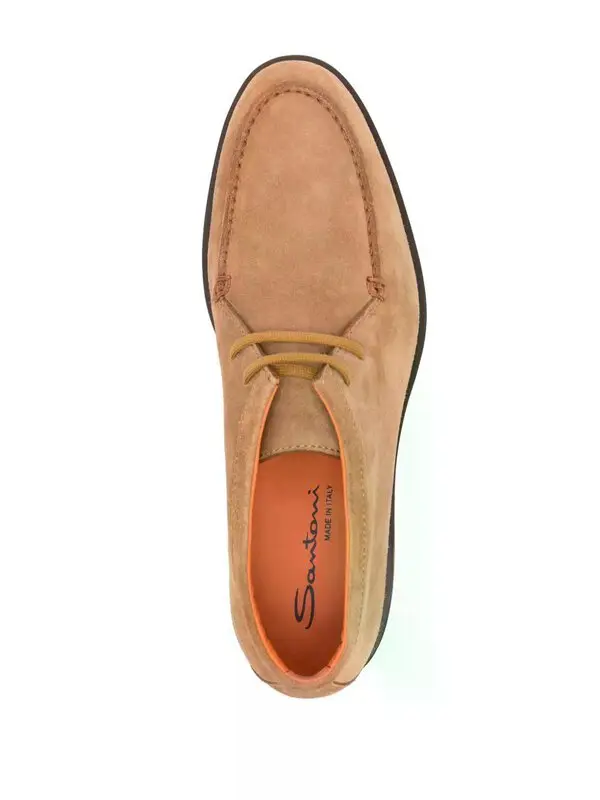 Santoni Suede Derby Shoes