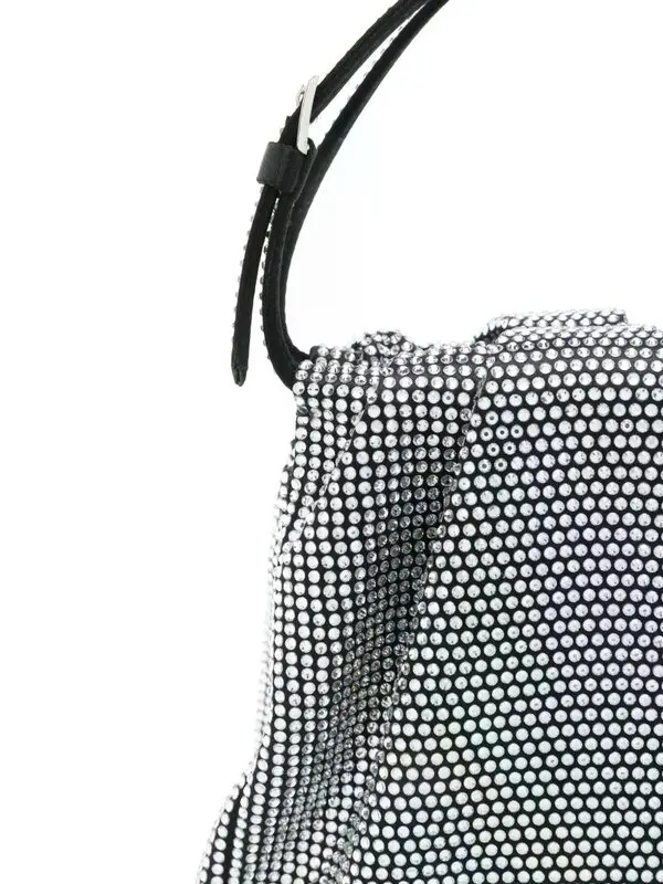 Amina Muaddi Vittoria Mini Bag - Black