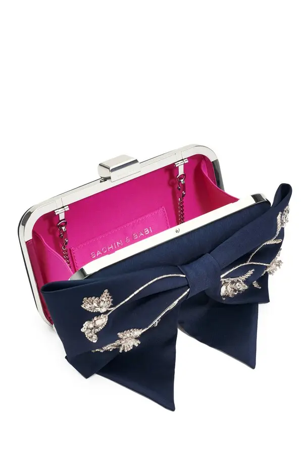Sachin & Babi Embroidered Cupid's Clutch - Night Sky