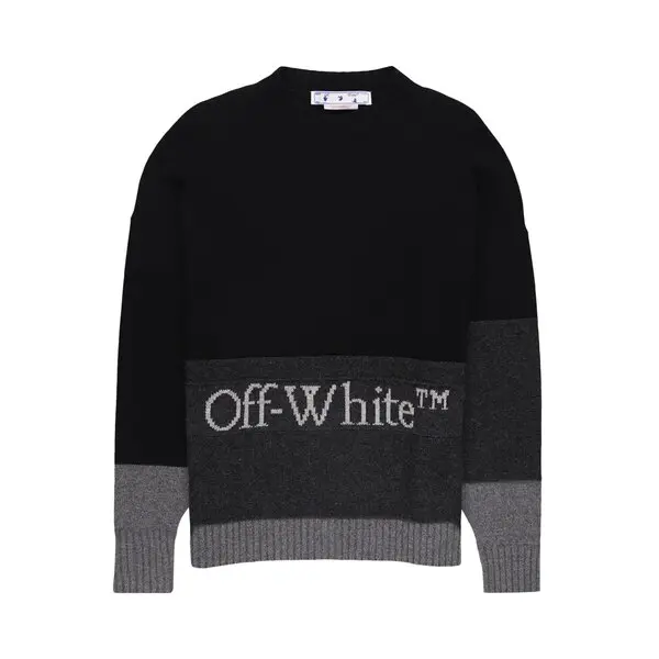 Off-White Blocked Knit Crewneck