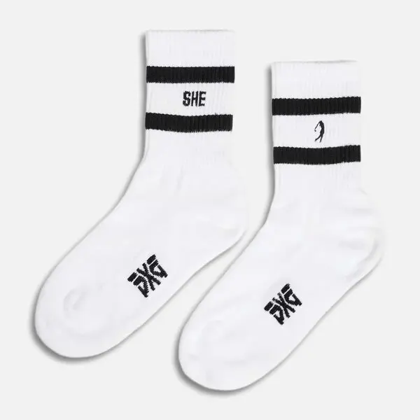 PXG Crew Socks - White