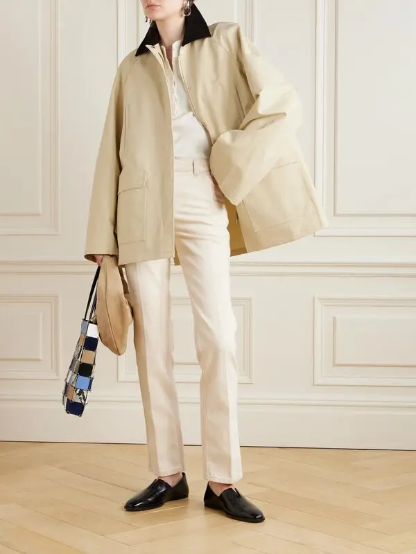 TOTÊME - Corduroy-Trimmed Coated-Canvas Chore Jacket