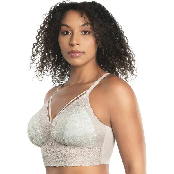 Parfait Mia Lace Wire-free Lace Bralette - Sandstone