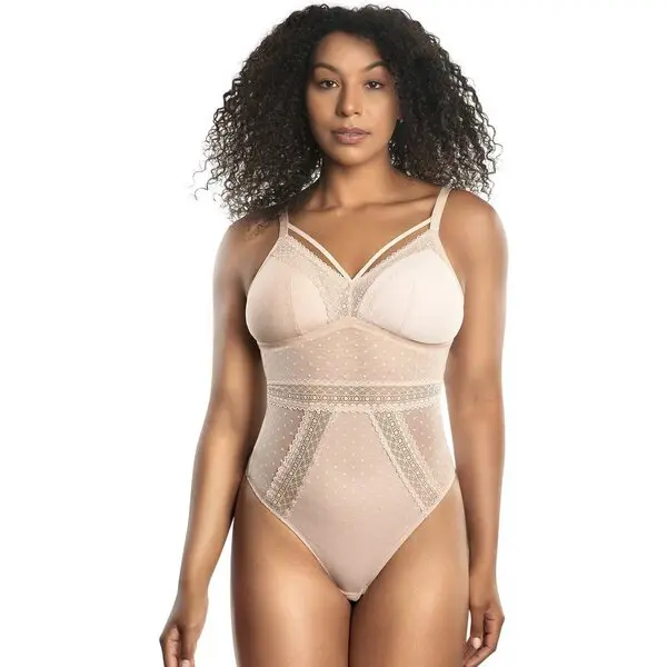 Parfait Mia Wire-free Full Bust Bra With Lace Detail - Cameo Rose