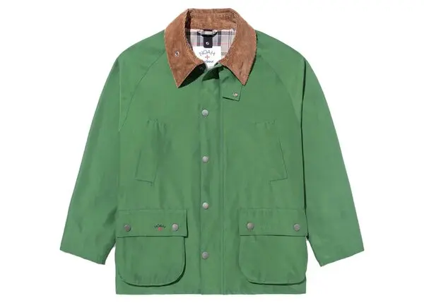 NOAH Barbour 60/40 Bedale Jacket - Kelly Green