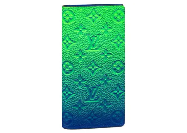 LOUIS VUITTON Pf Brazza Taurillon Illusion - Blue/green