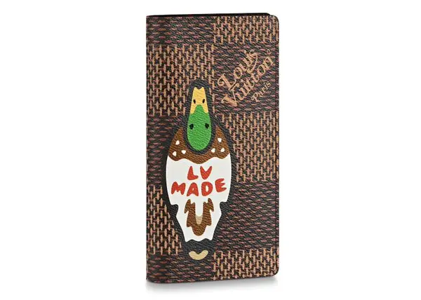 LOUIS VUITTON X Nigo Brazza Wallet Damier Ebene Giant - Brown