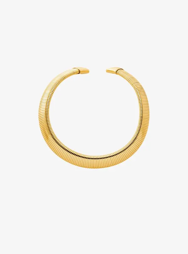 Michael Kors Precious Metal-plated Brass Collar Necklace - Gold