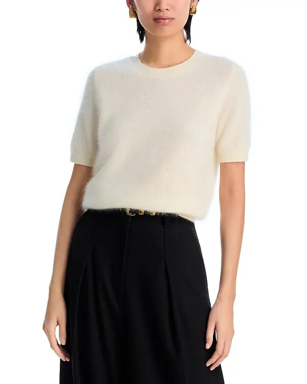 Bloomingdale'S Short Sleeve Cashmere Sweater
