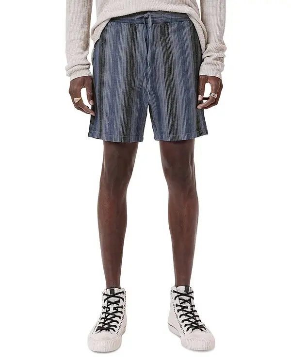 John Varvatos David Drawstring Shorts - Denim Heather