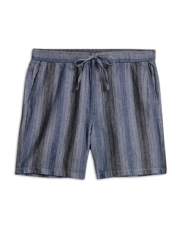 John Varvatos David Drawstring Shorts - Denim Heather