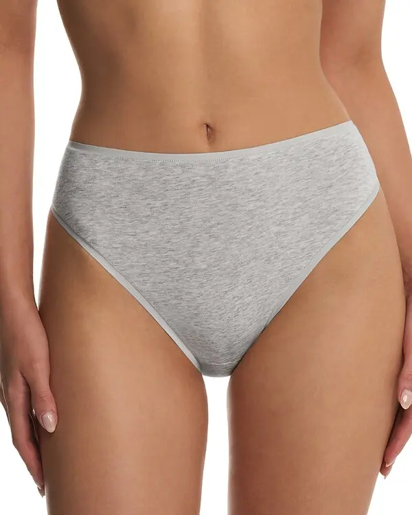 Natori Bliss Bare High Cut Brief - Light Heather Grey