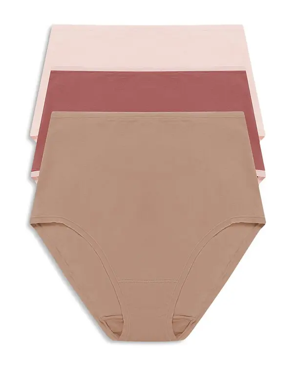 Natori Bliss Bare High Waisted Brief - Peach Whip/nostalgia Rose/buff