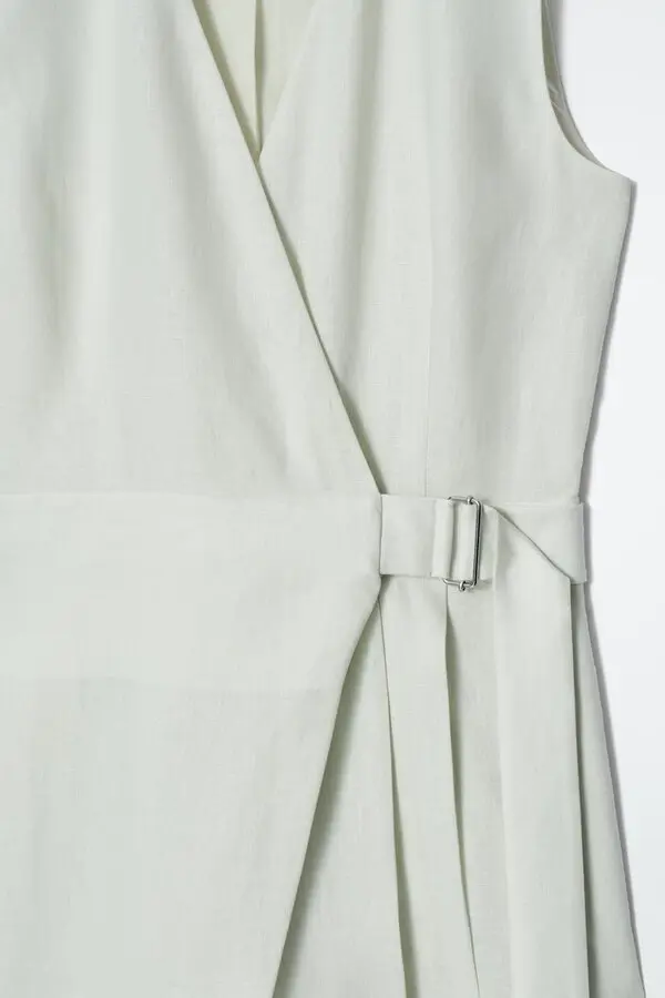Cos Wrap-front Linen Jumpsuit